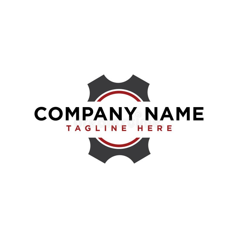 Circle Gear Industrial Logo Design Stock Vector - Illustration of ...