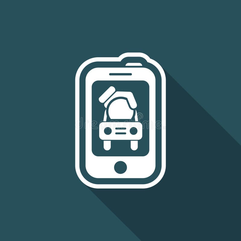 Automotive mobile icon stock vector. Illustration of movement - 118519614