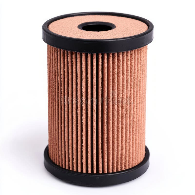 An Automotive Oil Filter for Efficient Engine Lubrication. Isolated on ...