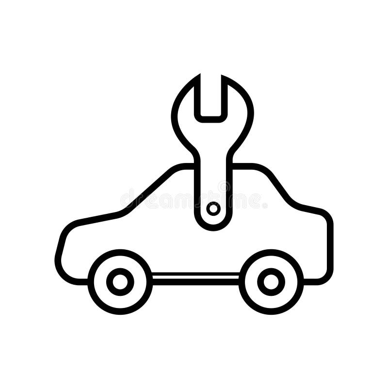 Automotive Car Repair Logo Workshop Design Stock Vector - Illustration ...