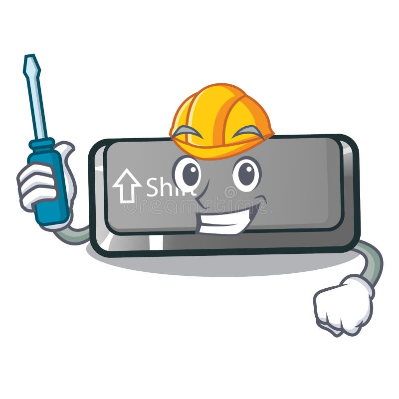 Automotive Shift Button Installed in Cartoon Game Stock Vector ...