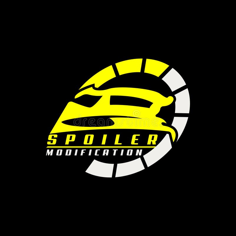 Automotive Sport Car Spoiler Modification Logo Design Vector Stock ...