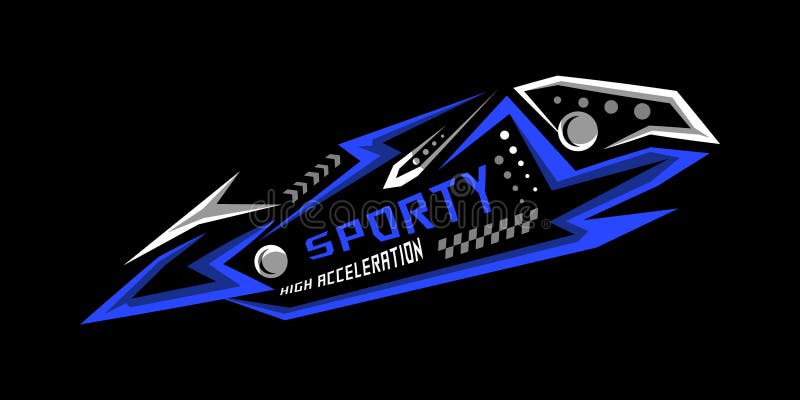 Automotive Sport Decal Abstract Style Sticker Wrap Sticker Stock Vector ...