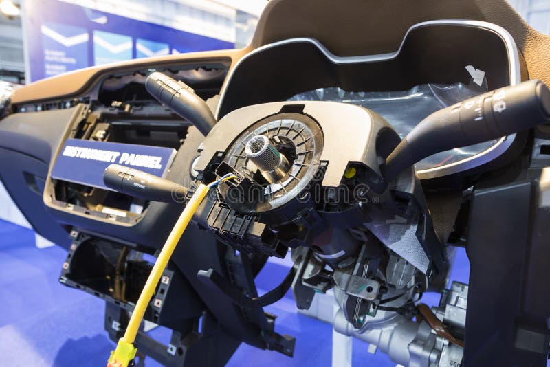 Automotive Steering Wheel Assembly Process Stock Image - Image of ...