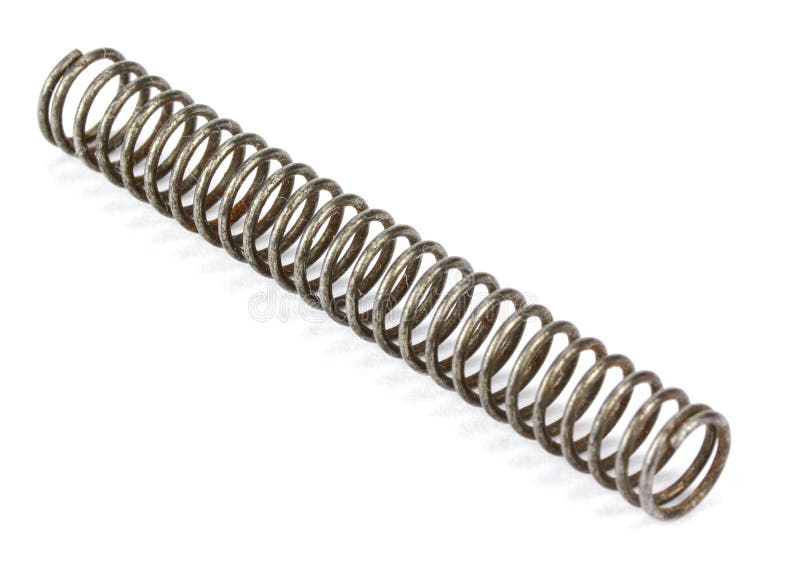 Automotive Suspension Springs on a White Background Stock Image - Image ...