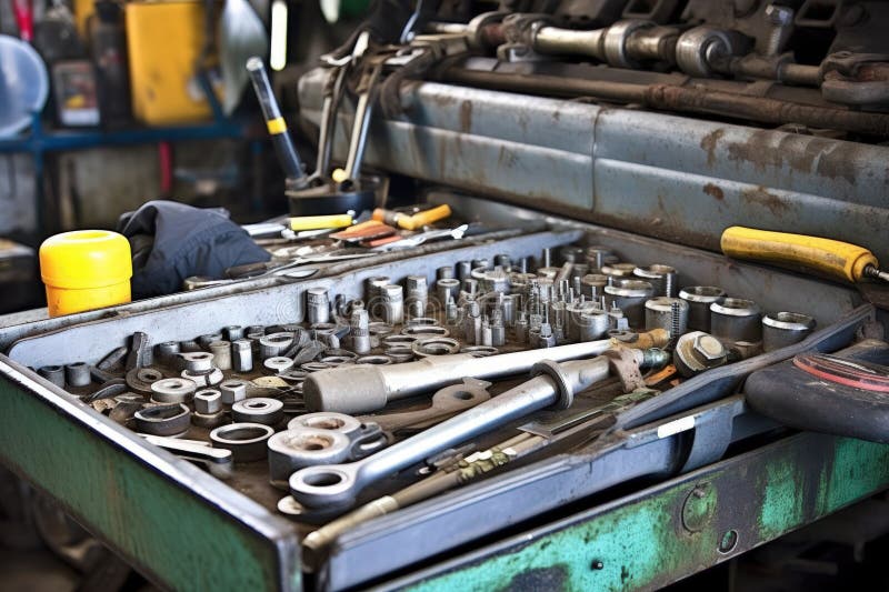 Automotive Tools - Generative AI Stock Illustration - Illustration of ...