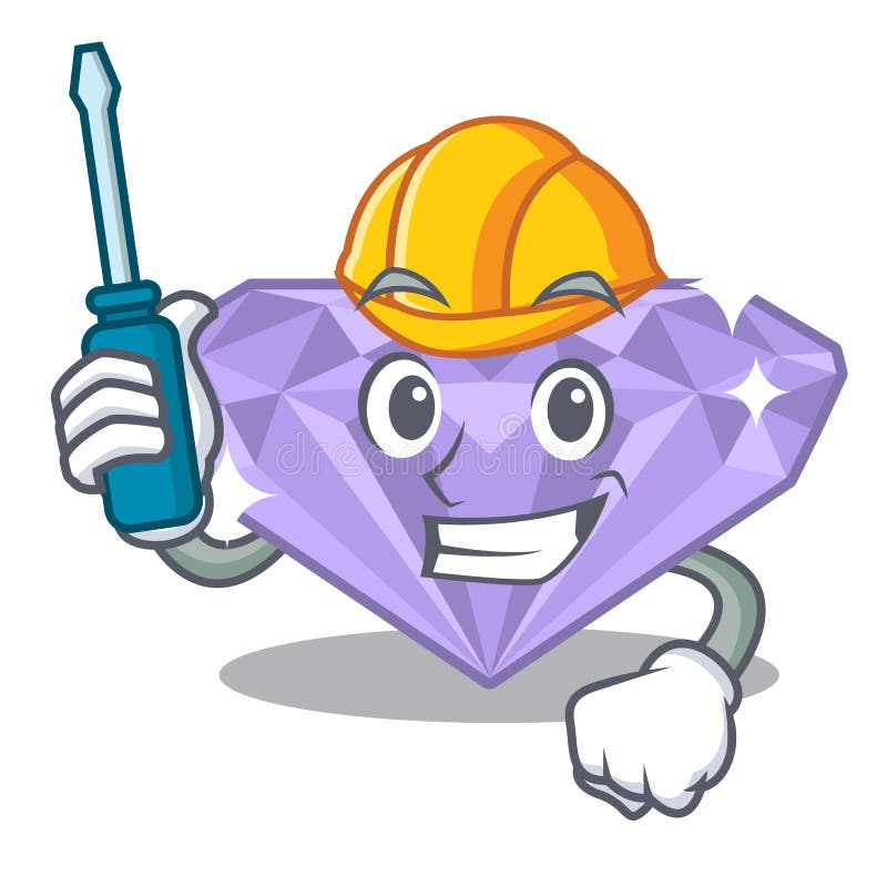 Automotive Violet Diamond in the Cartoon Box Stock Vector ...