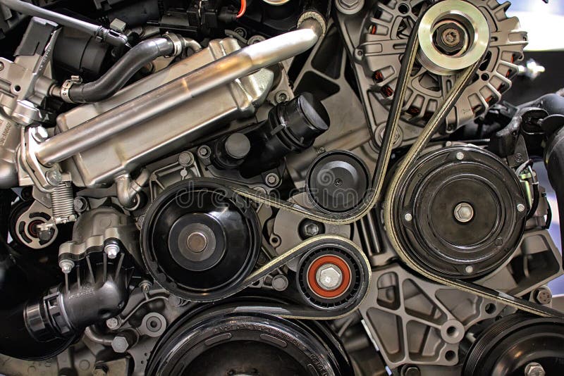 Automotor - Moderner Leistungsfähiger Automotor Stockbild - Bild von ...