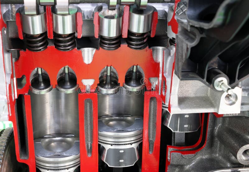 Kolben eines Automotors stockbild. Bild von blau, auto - 45214673