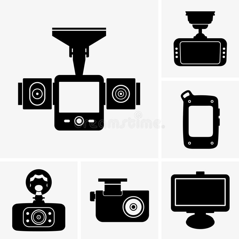 Autonavigator u. DVR vektor abbildung. Illustration von fahrzeug - 55554100