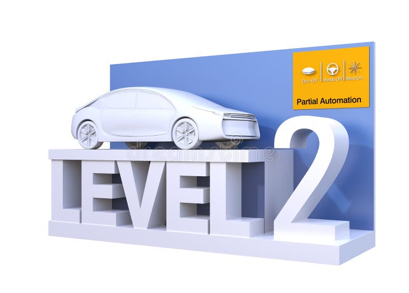 Autonomous Car Classification of Level 2 Stock Illustration ...