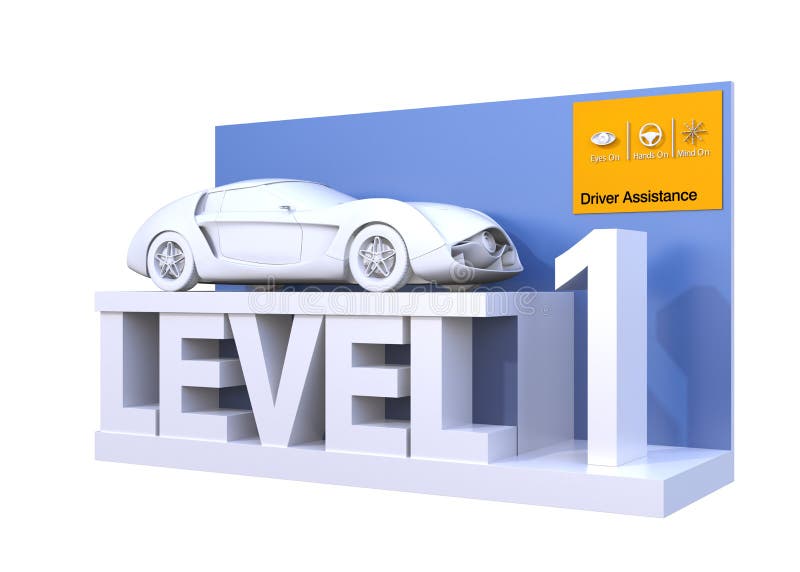 Autonomous Car Classification of Level 1 Stock Illustration ...