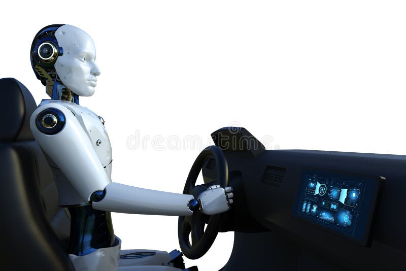 Autonomous car concept stock illustration. Illustration of automaton ...