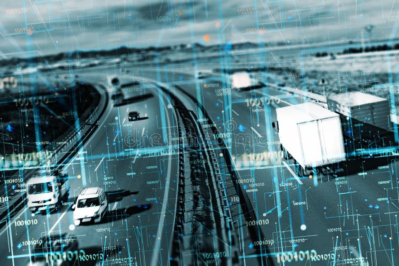 Autonomous Car. Driverless Car. Self Driving Vehicle Stock Image ...