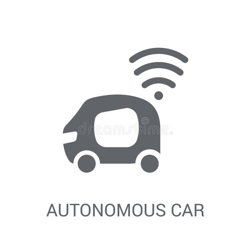 Driverless Autonomous Car Linear Icon. Modern Outline Driverless Stock ...