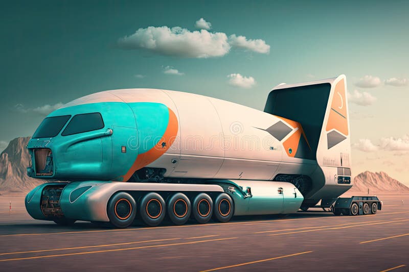 Autonomous Cargo Transport System with Advanced Technology and Sleek ...