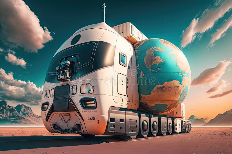 Autonomous Cargo Transportation System, Delivering Goods To Different ...