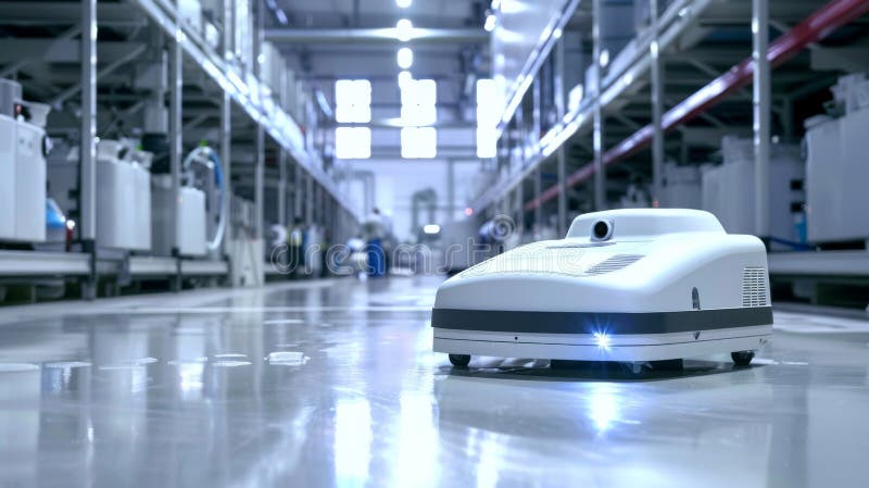 Autonomous Cleaning Robot in Action within an Industrial Setting ...