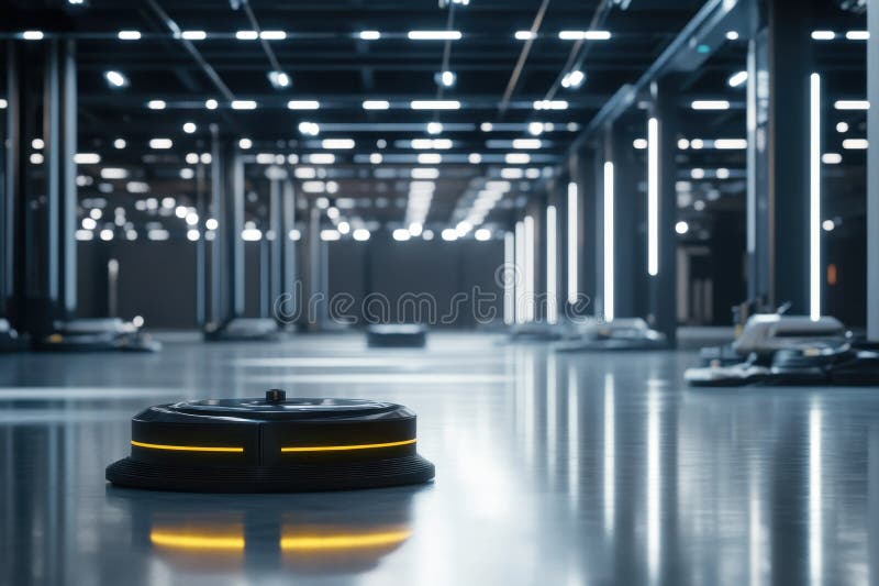 Autonomous Cleaning Robots Operate in a Large, Modern Warehouse ...