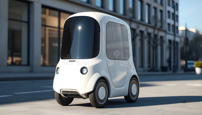 An Autonomous Delivery Robot, Image Created Using Ai Stock Image ...