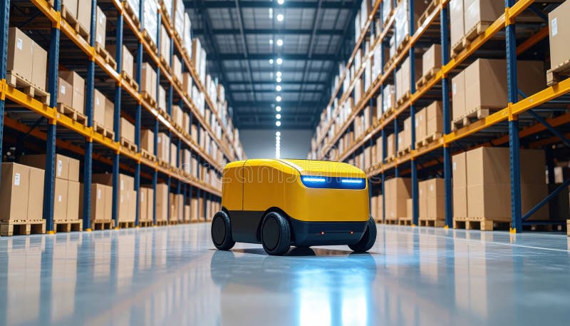 Autonomous Delivery Robot Inside a Warehouse Reflecting Automation and ...