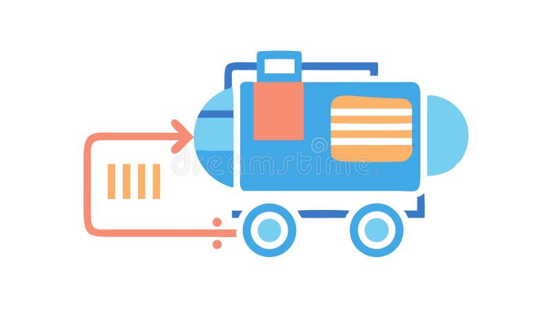 Autonomous Delivery Vehicle Smart Logistics, Vector Design Generative ...