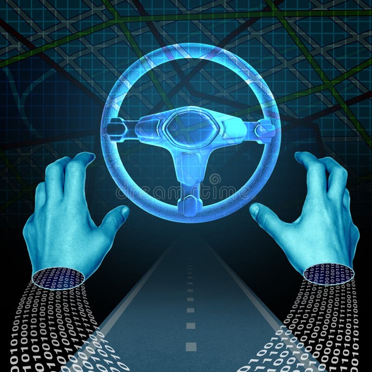 Autonomous Driver Technology Stock Illustration - Illustration of ...