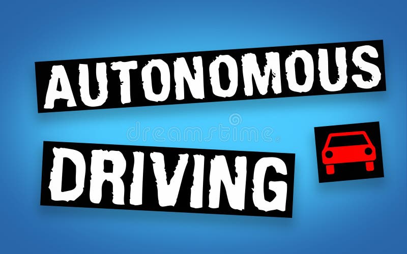 Autonomous Driving - Self Driving Car Stock Illustration - Illustration ...