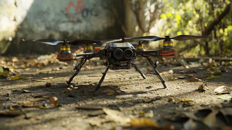 Autonomous Drone Robot on a Forest Floor during Exploration Mission ...