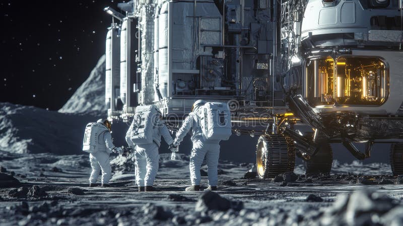 Autonomous Drones and Robotic Assistants in Space Exploration Stock ...