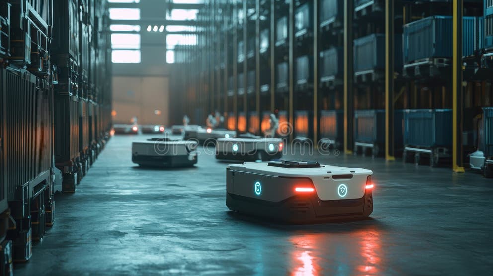 Autonomous Drones and Robots Optimizing Warehouse Logistics with AI ...