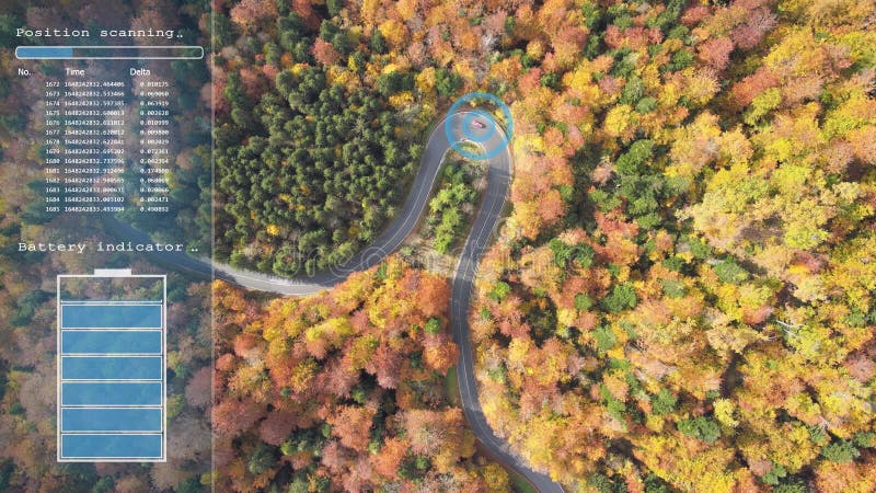Autonomous Electric Car Driving on a Forest Road with Battery Level and ...