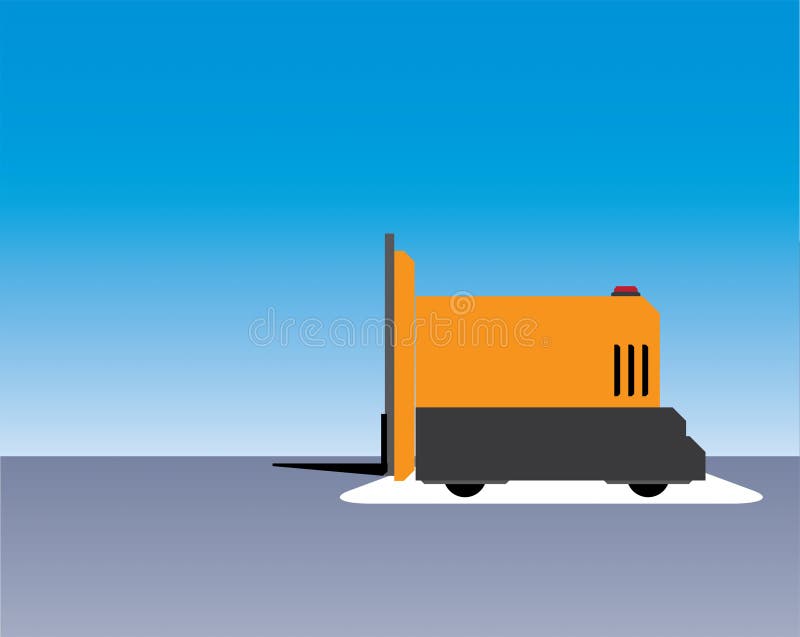 Autonomous folk lift stock image. Image of trucking - 197341621