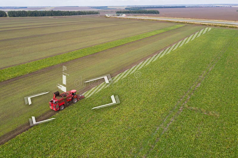 Autonomous Harvester on the Sugar Beet Field. Stock Photo - Image of ... Autonomous Harvester on the Sugar Beet Field. Stock Photo - Image of ...