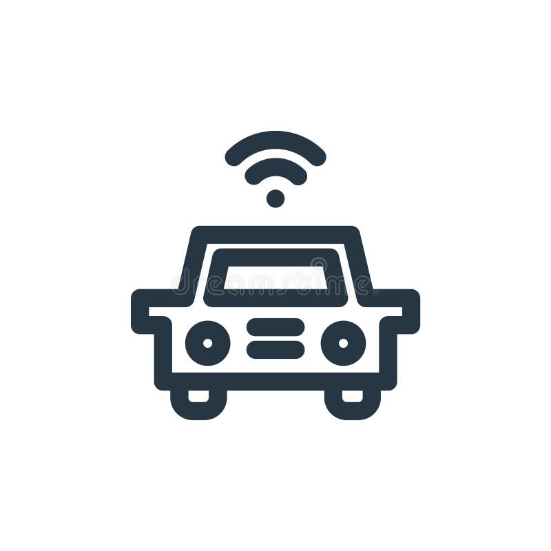 Autonomous Icon Vector from Technology Concept. Thin Line Illustration ...