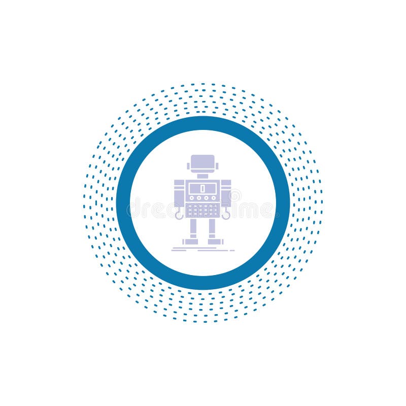 Autonomous, Machine, Robot, Robotic, Technology Glyph Icon. Vector ...