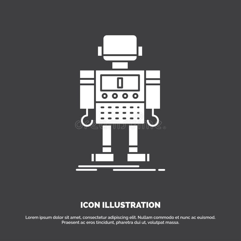 Autonomous, Machine, Robot, Robotic, Technology Icon. Glyph Vector ...