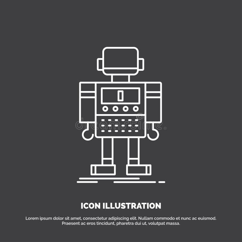 Autonomous, Machine, Robot, Robotic, Technology Icon. Line Vector ...