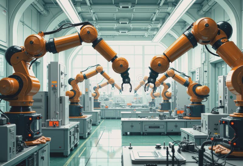 Autonomous Manufacturing Cell with Robotic Arms Operating without Human ...