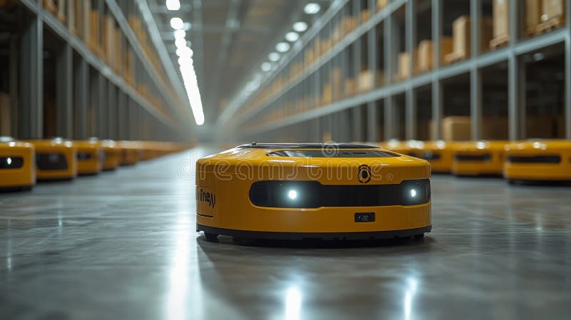 Automated Efficiency Autonomous Mobile Robots Modern Distribution ...
