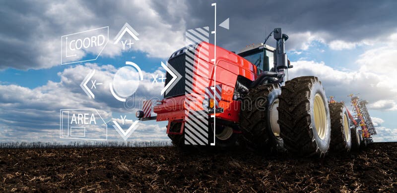 Autonomous Remote Controlled Agricultural Tractor Stock Image - Image ...