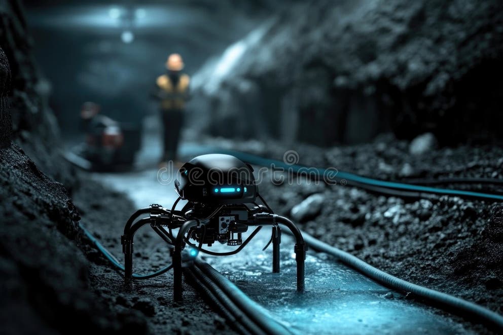 Autonomous Robo-spider Exploring Underground Tunnels with Engineer in ...
