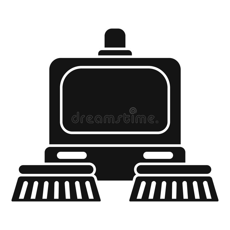 Autonomous Robot Cleaning Using Rotating Brushes Stock Illustration ...