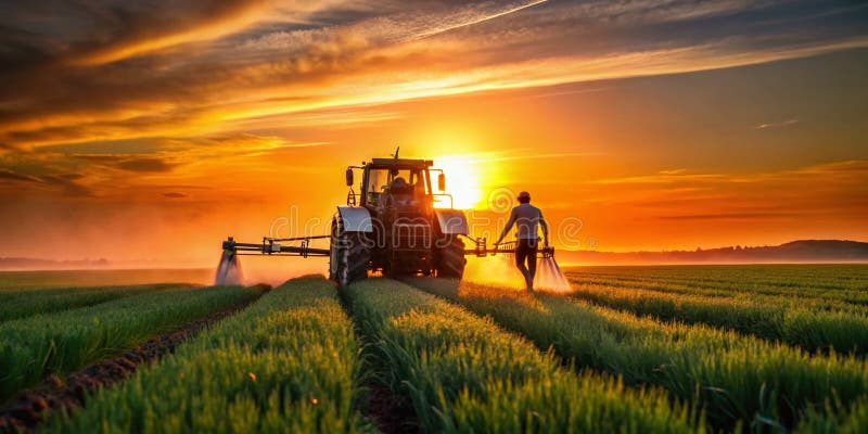Autonomous Robot Herbicide Application at Sunset a Glimpse into the ...
