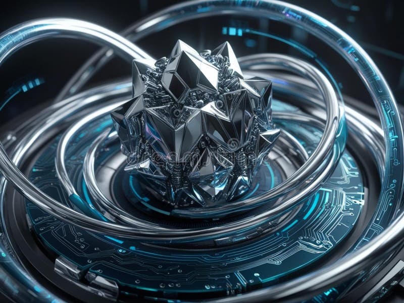 An Autonomous Robot Intelligence Abstract Core Stock Photo - Image of ...