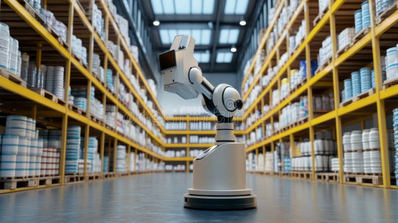 Autonomous Robot Navigating Spacious Warehouse with Cans of Paint ...