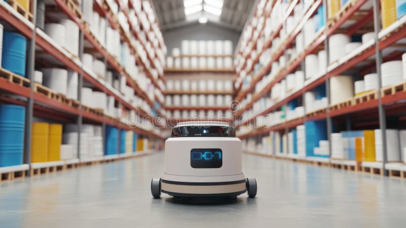 Autonomous Robot Navigating Spacious Warehouse with Cans of Paint ...