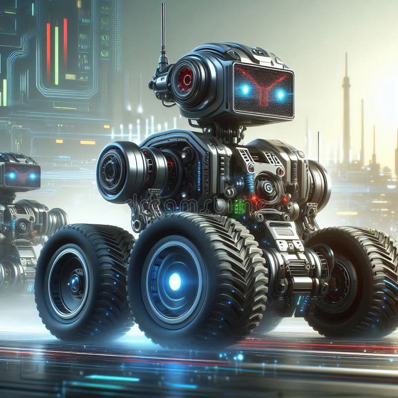 Robot Racing Land Robots Stock Illustrations – 1 Robot Racing Land ...