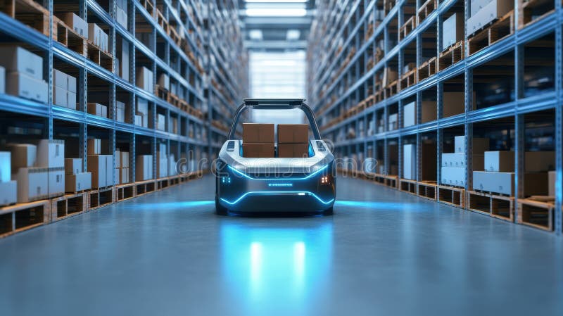 Autonomous Robot Transporting Packages in High-tech Warehouse ...