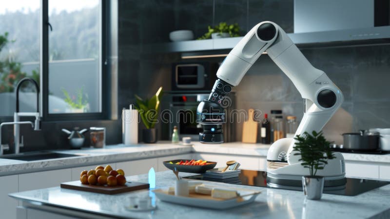 An Autonomous Robotic Arm Equipped with Culinary Tools, Precisely ...